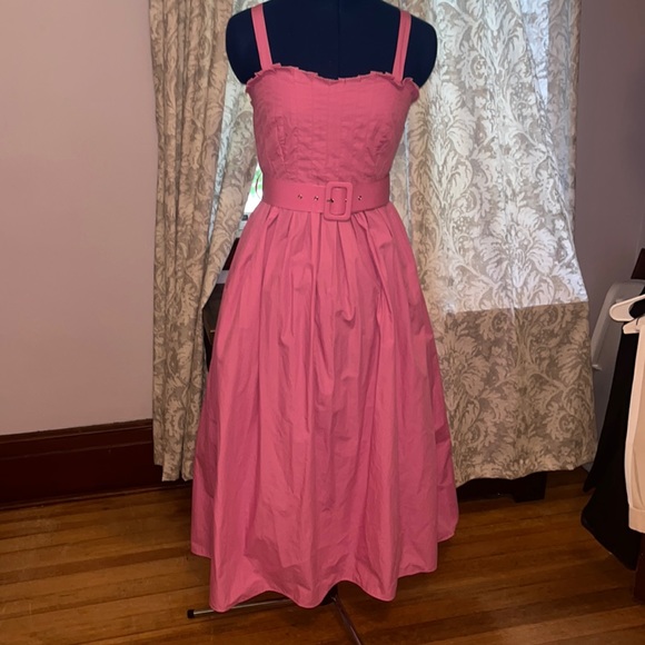 Zara | Dresses | Zara Pink Maxi Dress With Belt | Poshmark
